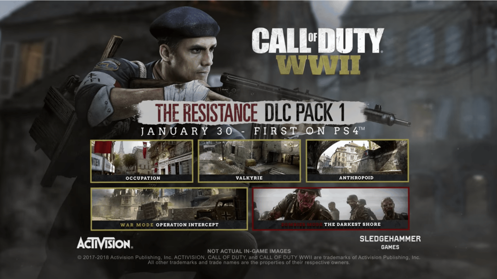 Call of Duty: WWII Prop Hunt mode & Resistance Community Event detailed
